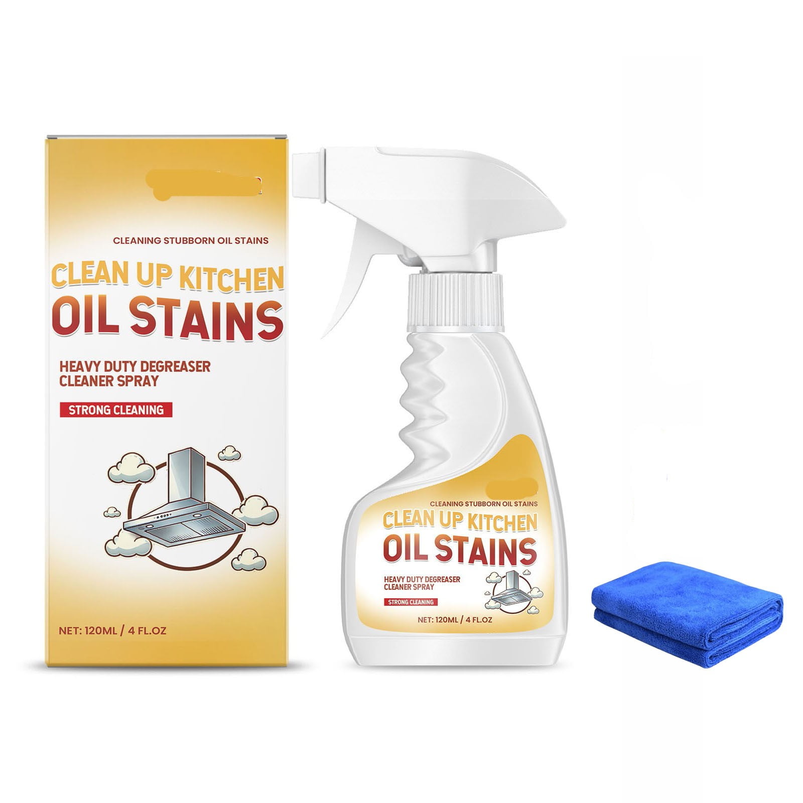Heavy Oil Stain Cleaner, 2025 Upgrade Heavy Duty Kitchen Degreaser ...
