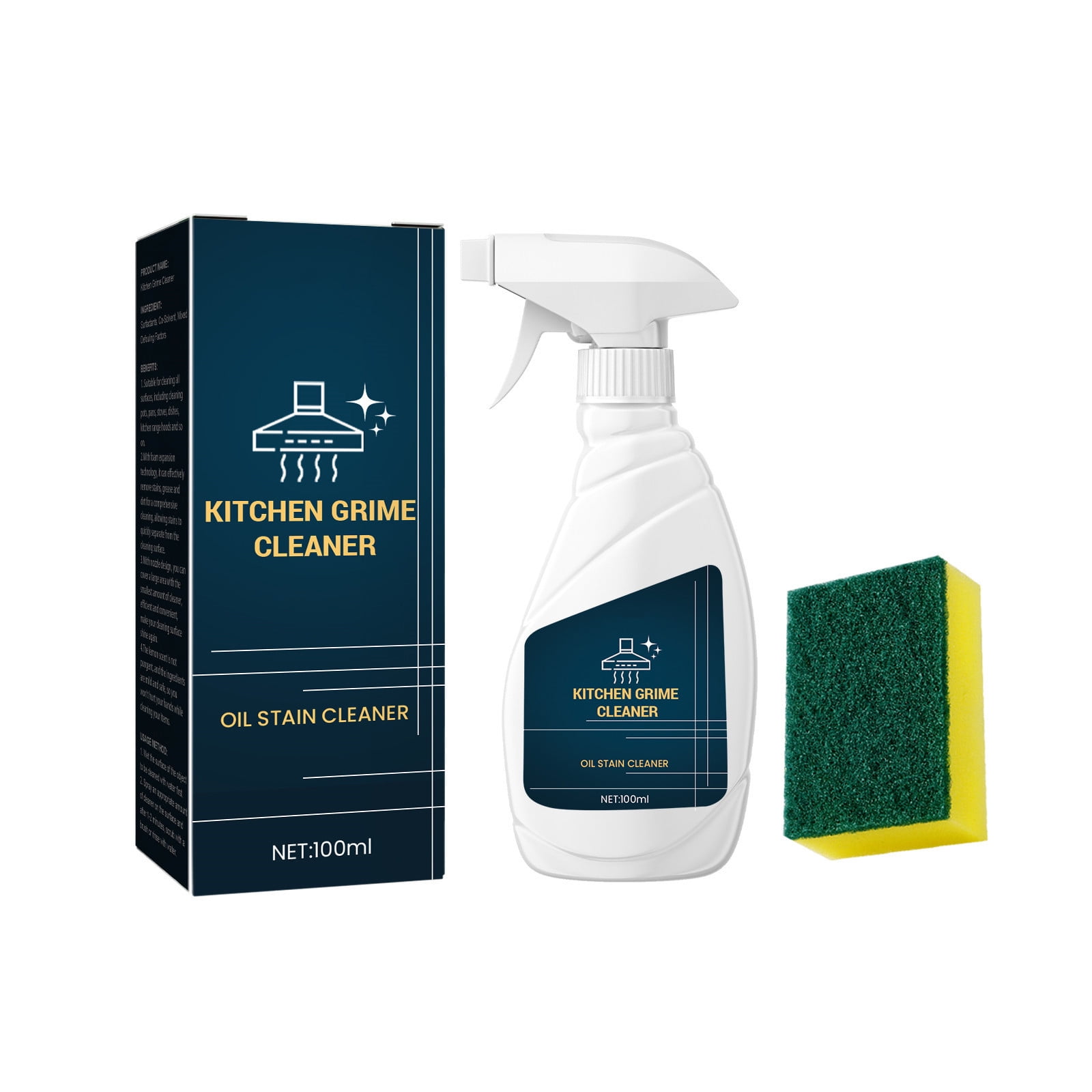 Heavy Oil Stain Remover, Powerful Kitchen Cleaner, Foaming formula ...