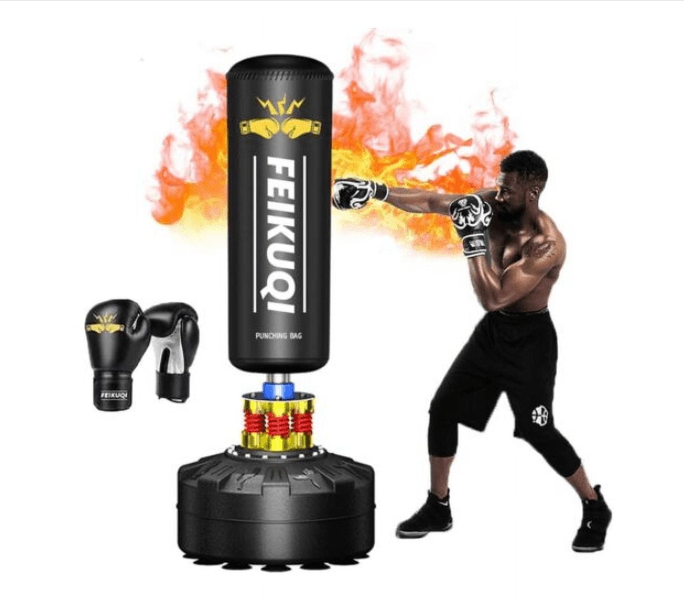 Heavy Punching Bag Boxing Free Standing Fitness Training Equipment W ...