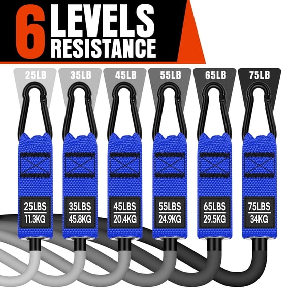 Heavy Resistance Bands For Working Out 300lbs Exercise With Handles ...
