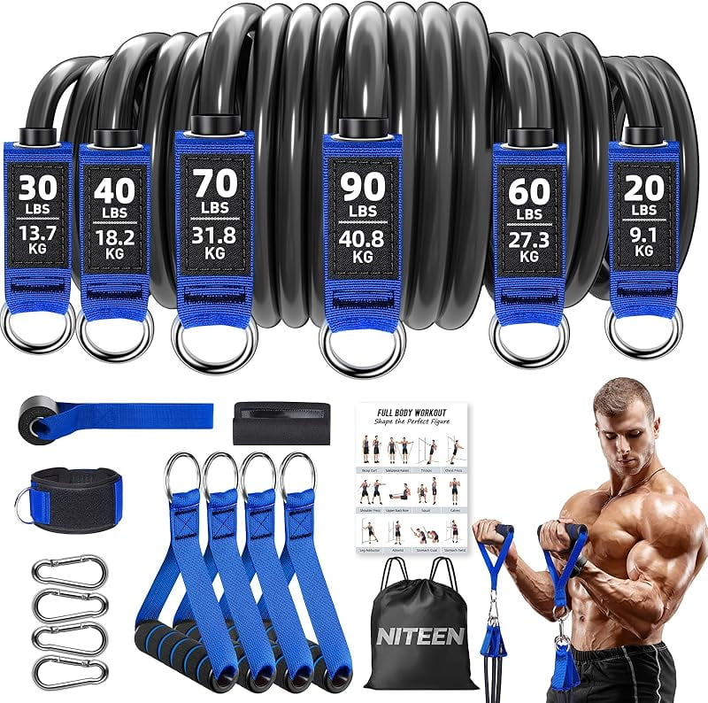Heavy Resistance Bands for Working Out, NITEEN Resistance Bands with ...