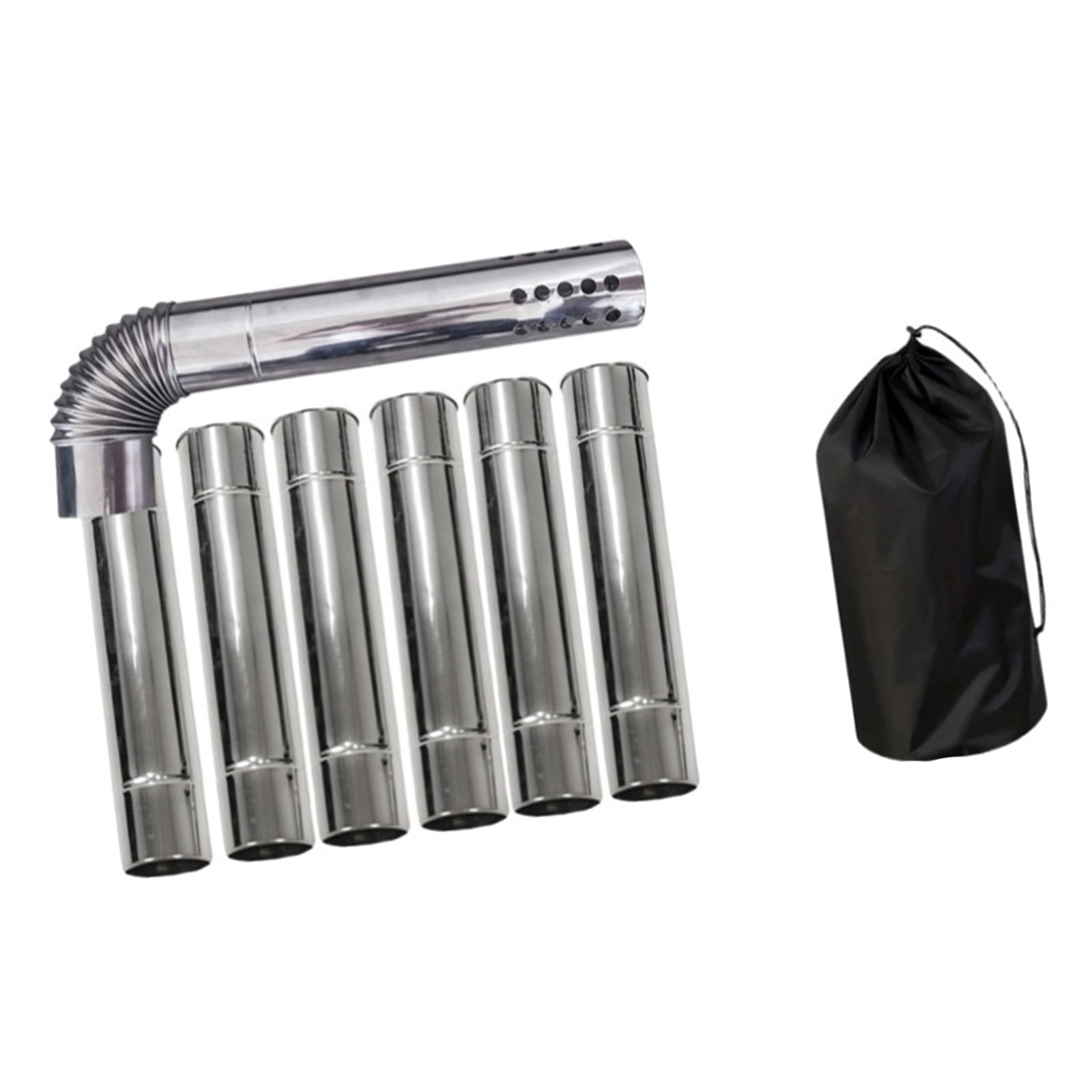 Heavy Type Camping Chimney Accessories Set Adjust Flows Stainless Steel ...