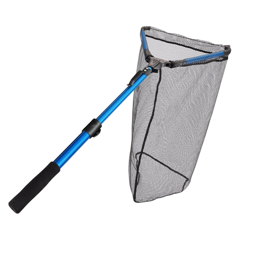 Heavy Type Collapsible Fishing Net Professional Triangular Landing Net ...
