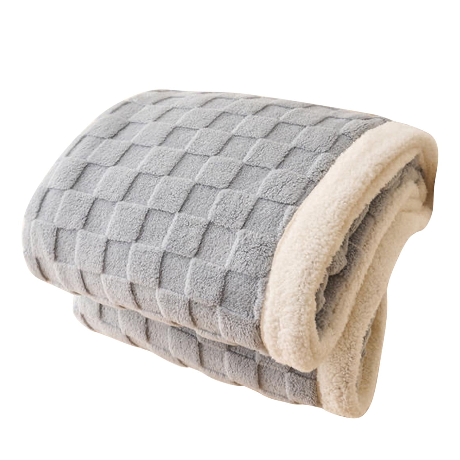 Heavy Warm Sherpa Throw Blanket, Luxury Thicken Plush Flannel Blanket ...