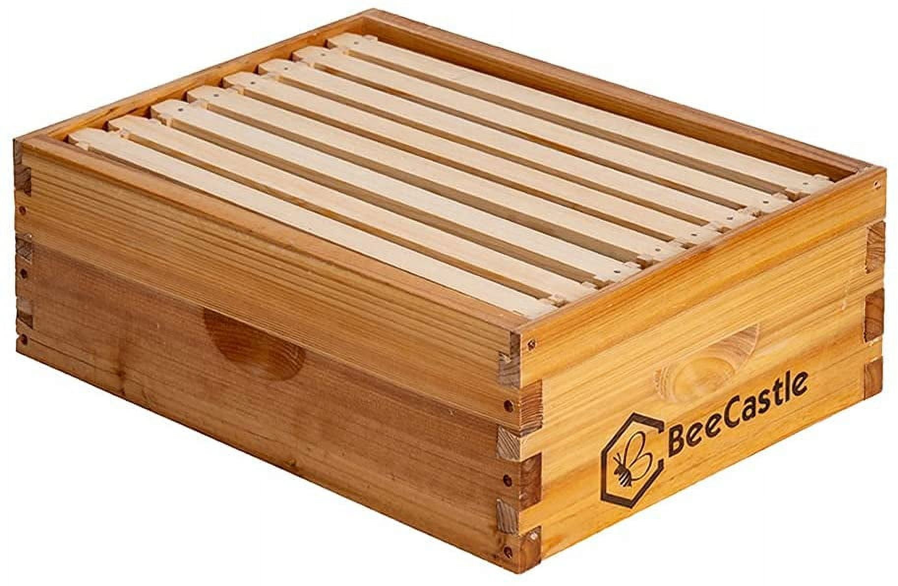 Heavy Wax Coated Langstroth Medium/Super Box with Frames and Beeswax ...