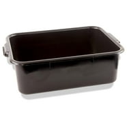 "Crestware Rectangular Plastic Bus Tub, 22-1/2"" x 15-3/4"" x 7"", Gray ...