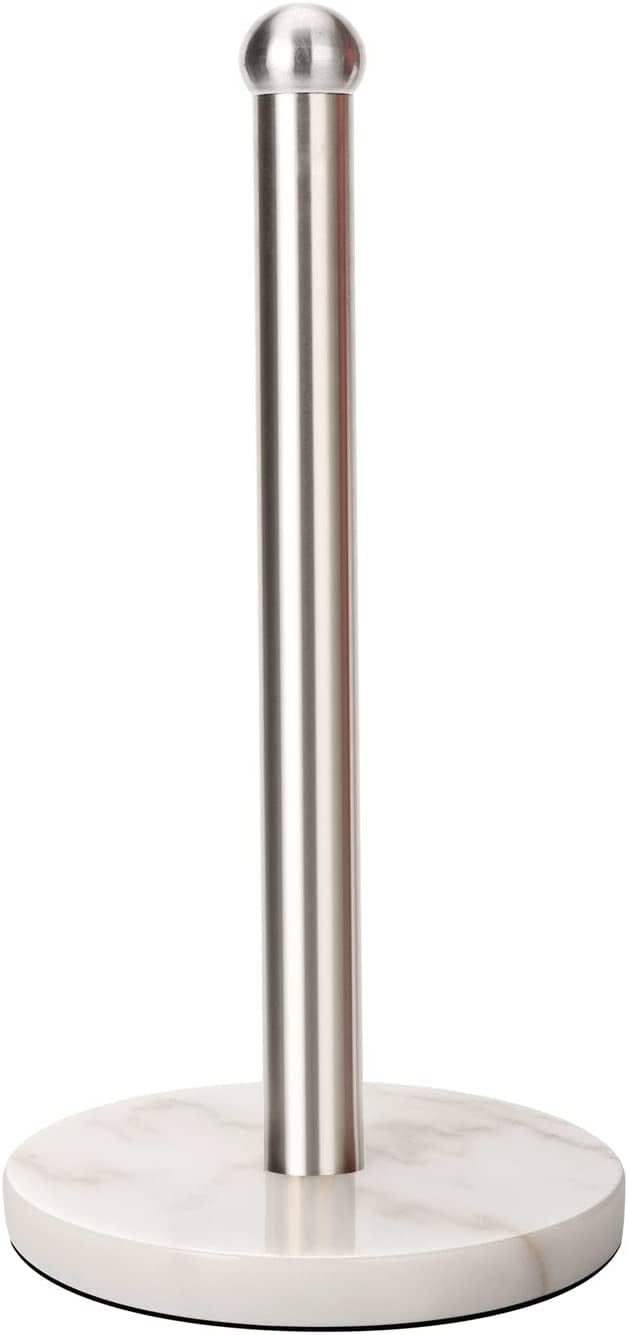 Heavy Weighted Paper Towel Holder, Easy One-Handed Design for Kitchen ...