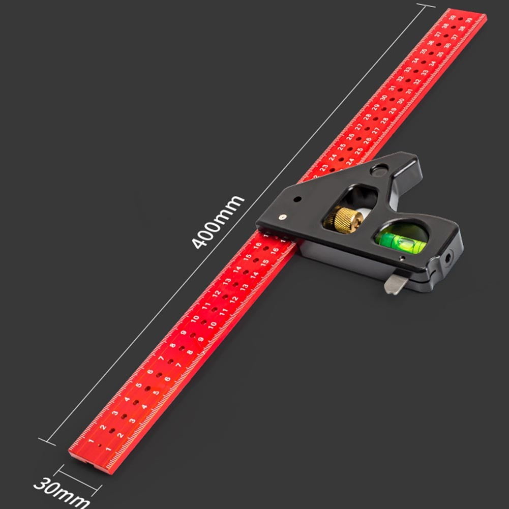Heavy Woodworking Combination Angles Ruler Aluminum Alloy Ruler ...