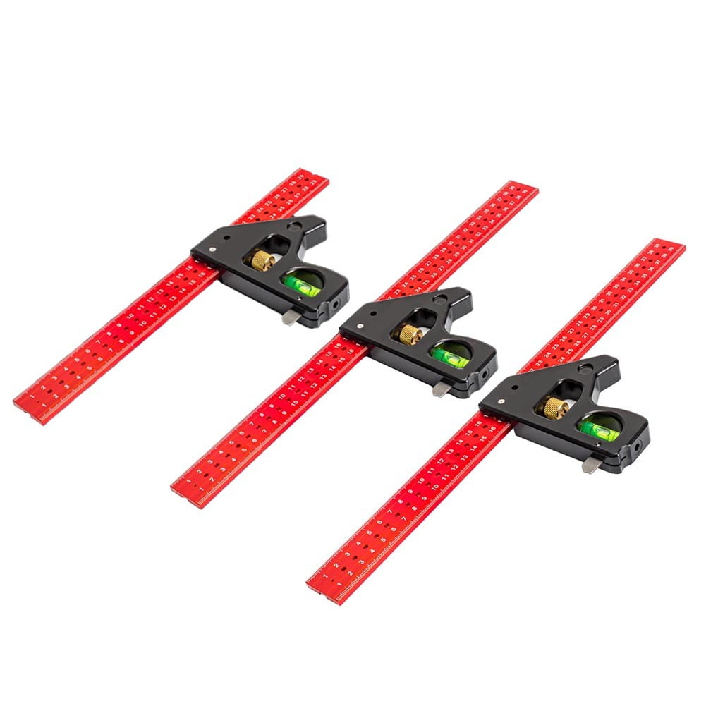 Heavy Woodworking Combination Angles Ruler Aluminum Alloy Ruler ...