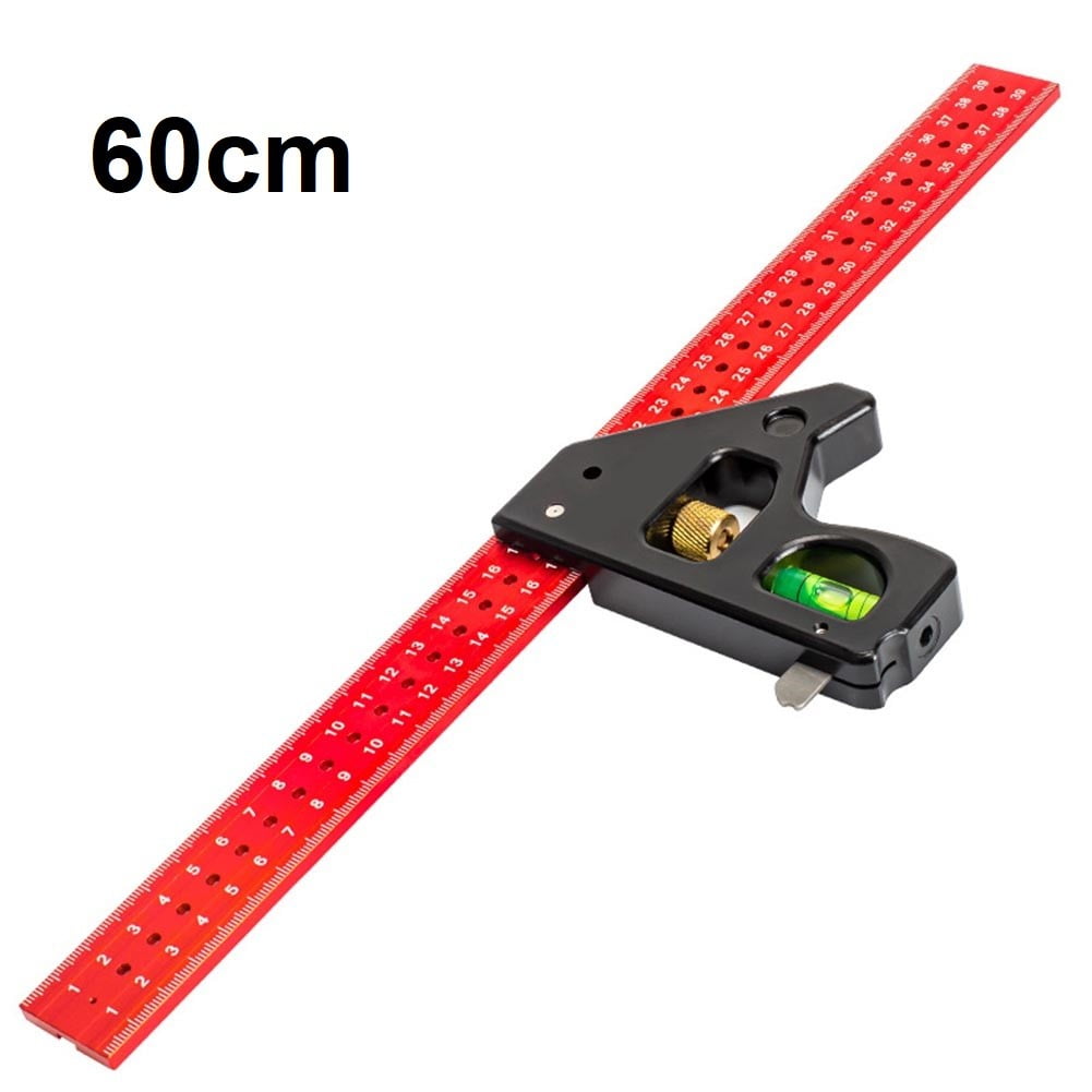 Heavy Woodworking Combination Angles Ruler Aluminum Alloy Ruler ...