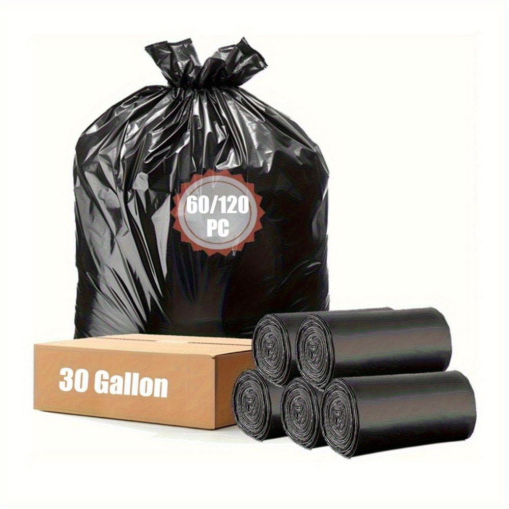 Heavy-duty 35-gallon garbage bags, 33-inch x 40-inch commercial grade ...