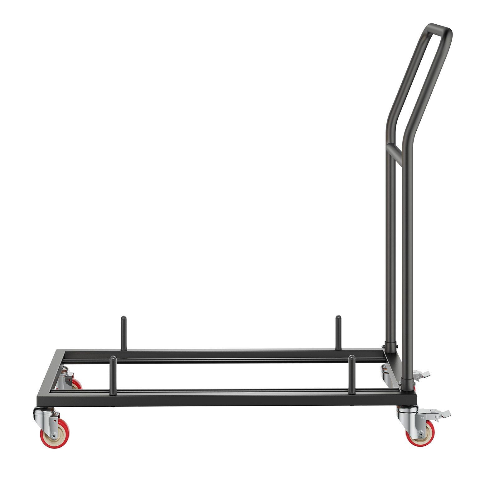 Heavy-duty L-shaped Chair Cart,300 LB Capacity Metal Dolly with Rubber ...