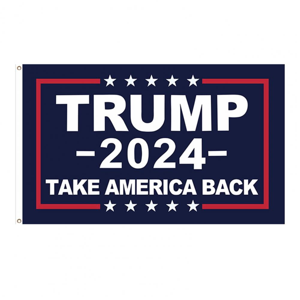 Heavy Duty Trump 2024 Election Flag Double Trump 2024 Campaign Flag For