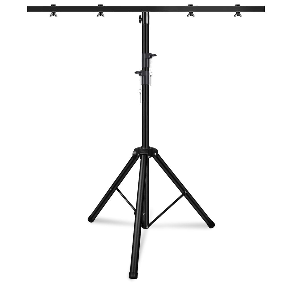 Heavy duty adjustable DJ light stand with T-bar and tripod base, 39-100 ...