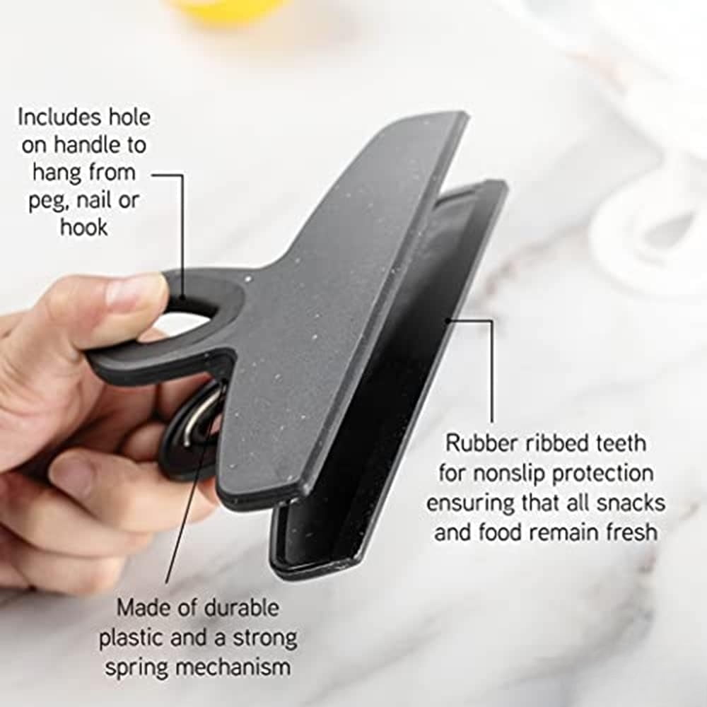 Heavy-duty chip clips, bag clips, refrigerator magnet clips for food ...