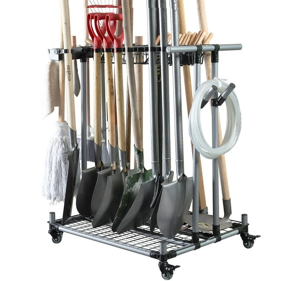 Heavy duty garden tool organizer garage storage holder storage large ...