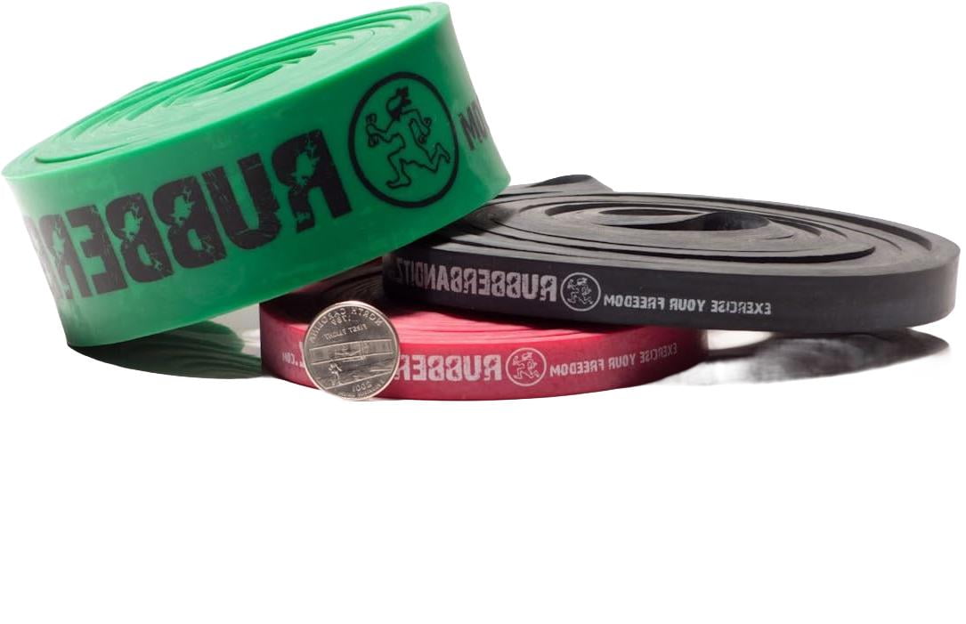 Heavy-duty rubber bands for pull-ups, powerlifting & stretching ...