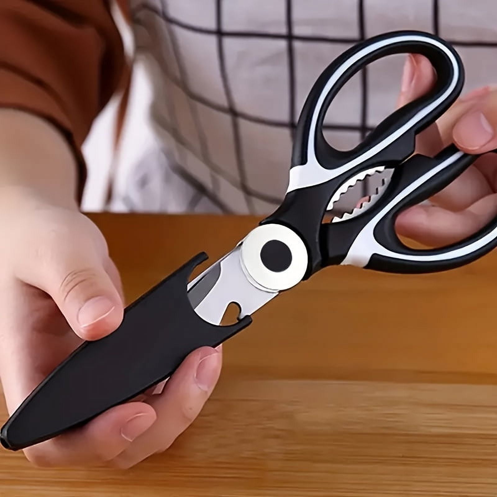 Heavy duty stainless steel kitchen scissors-multifunctional food ...