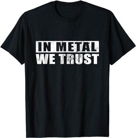 Heavy metal metal fan biker rocker festival gift metal T-Shirt ...