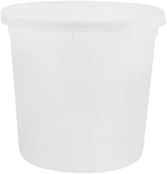 Heavyweight - 86oz - Clear Disposable Round Food Storage Deli ...