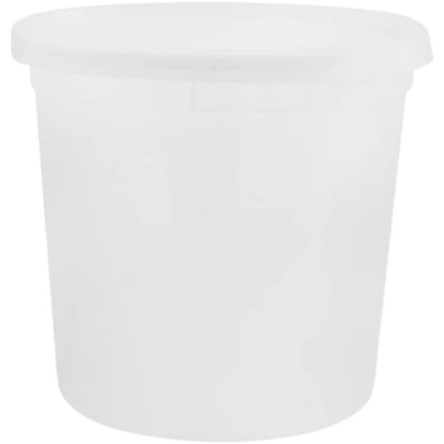 Heavyweight - 86oz - Clear Disposable Round Food Storage Deli ...