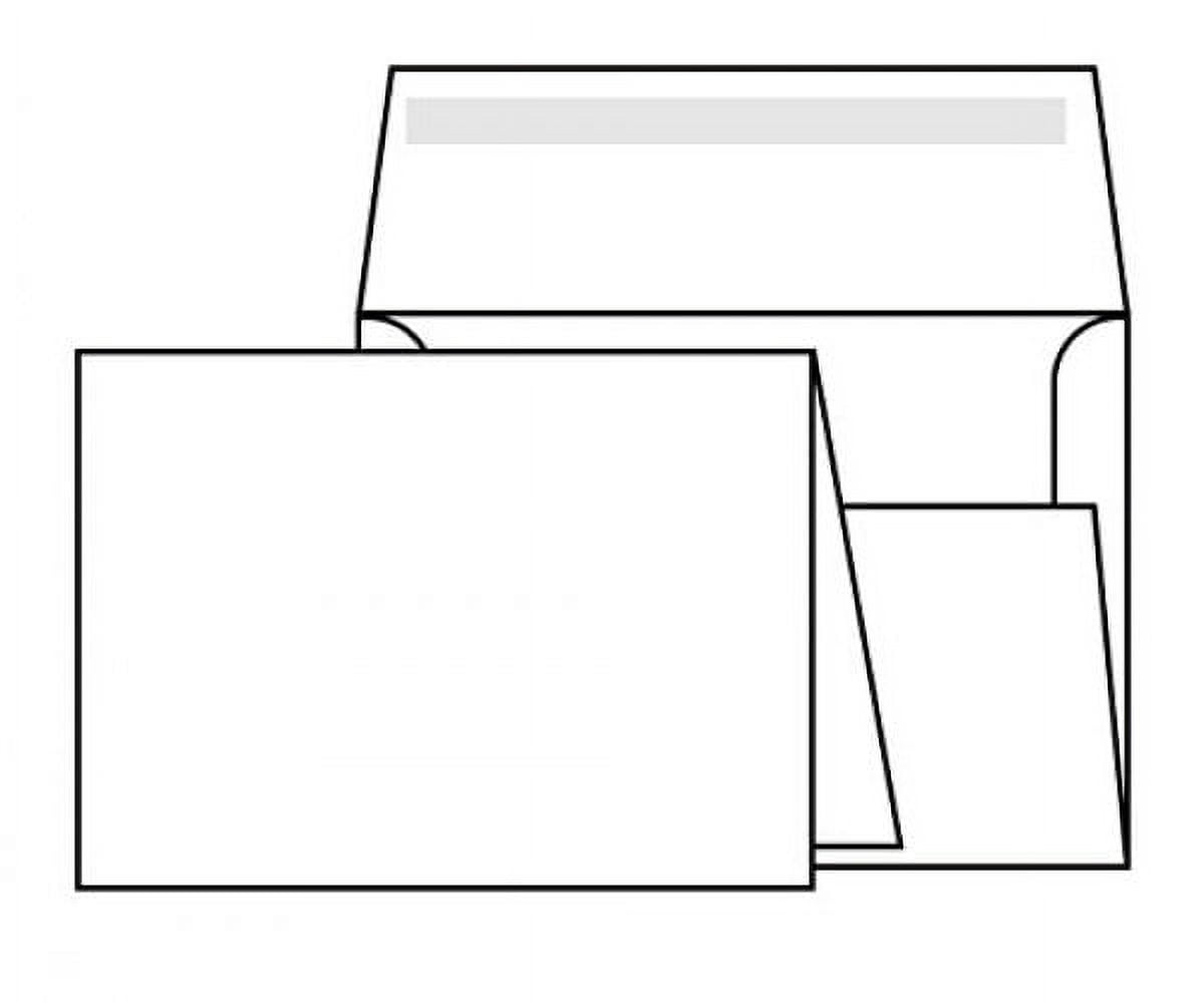 Heavyweight Blank White Greeting Cards and Envelopes | Size A1 | 100 ...