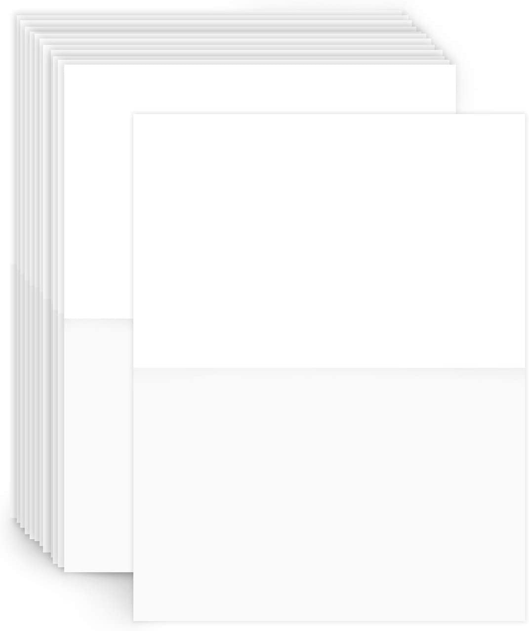 Heavyweight Blank White Half Fold Greeting Cards | For Wedding ...