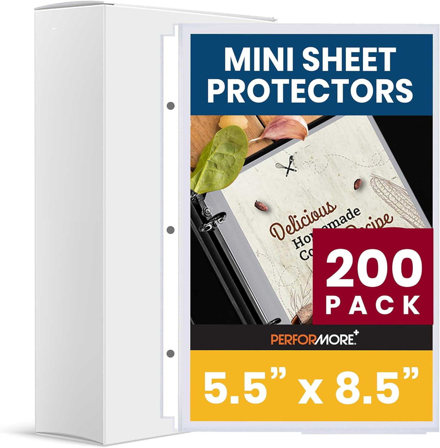 Heavyweight Clear Mini Sheet Protectors Holds 5.5 x 8.5 Inches Sheets ...