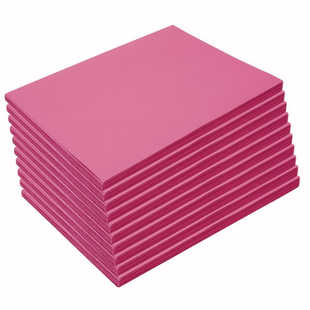 Heavyweight Hot Pink Construction Paper, 9" x 12", 500 Sheets - Walmart.com