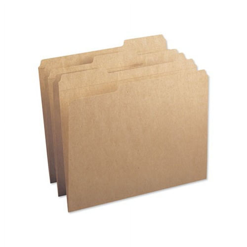 Smead Heavyweight Kraft File Folders, 1/3-Cut Tabs, Letter Size, 17-pt ...