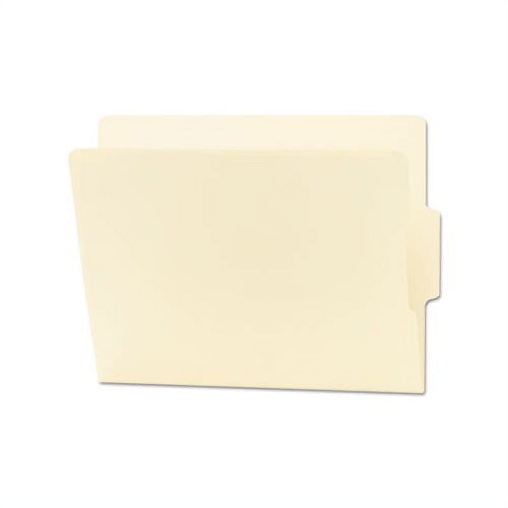 Heavyweight Manila End Tab Folders 9" Front, 1/3-Cut Tabs, Center ...