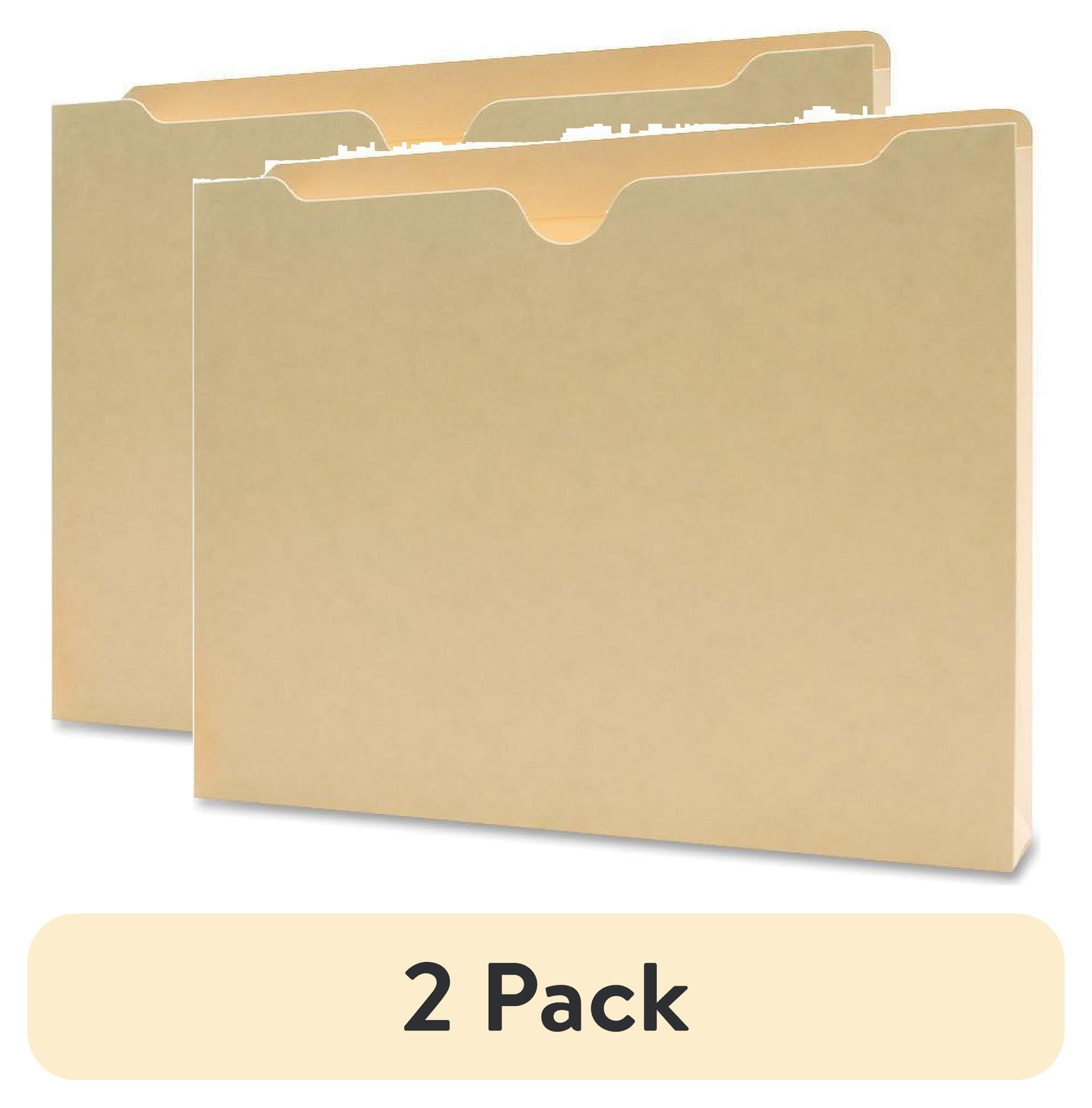 (2 pack) Heavyweight Manila Vertical Filing Pockets - Walmart.com