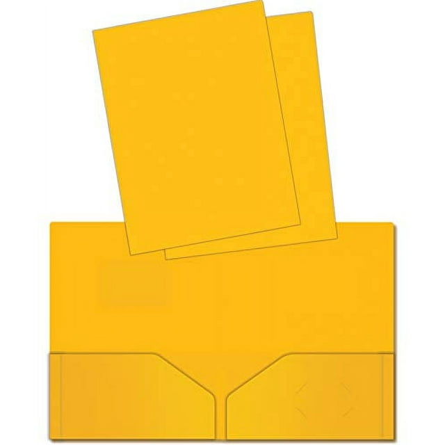 Heavyweight Plastic 2 Pocket Portfolio Folder Letter Size Poly Folders