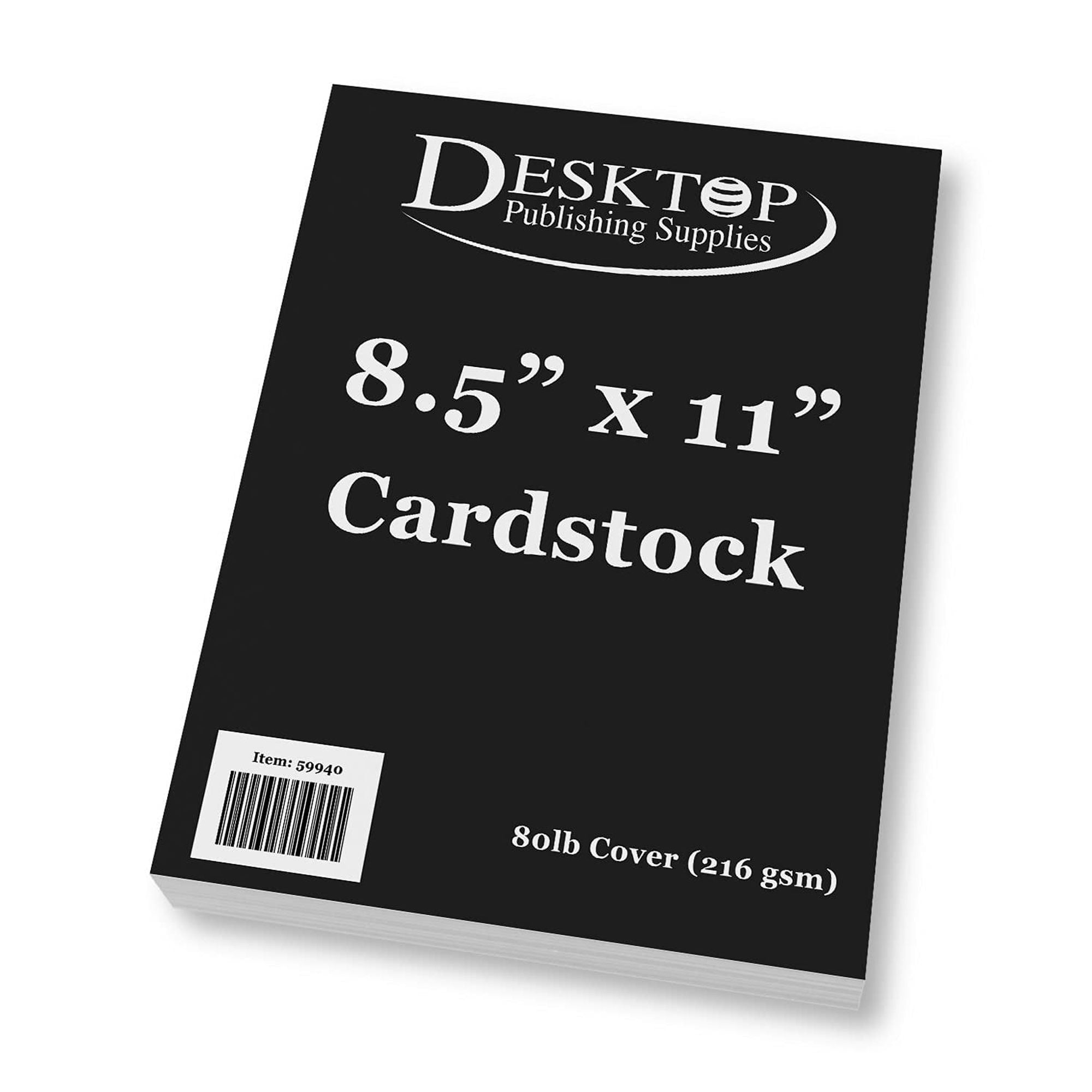 Heavyweight Solid Black Cardstock OIF8 (8 1/2" x 11") (50 Sheets ...