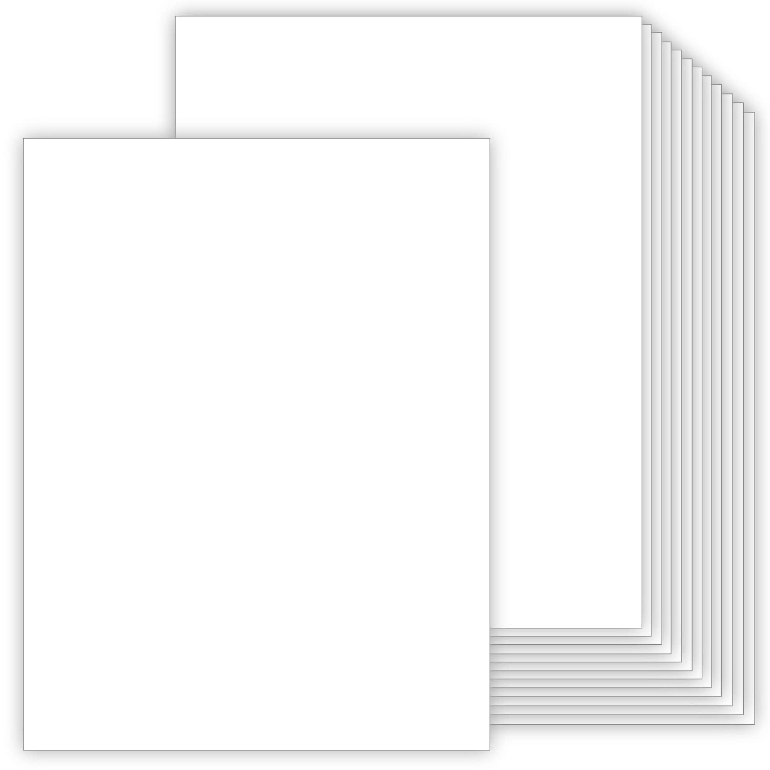 Heavyweight White Cardstock, Thick AIF4 Paper 100 Sheets ( 110 lb Cover ...