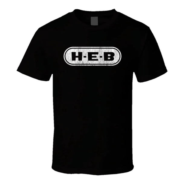 Heb Grocery Store Company Logo Vintage Grunge Look T Shirt - Walmart ...