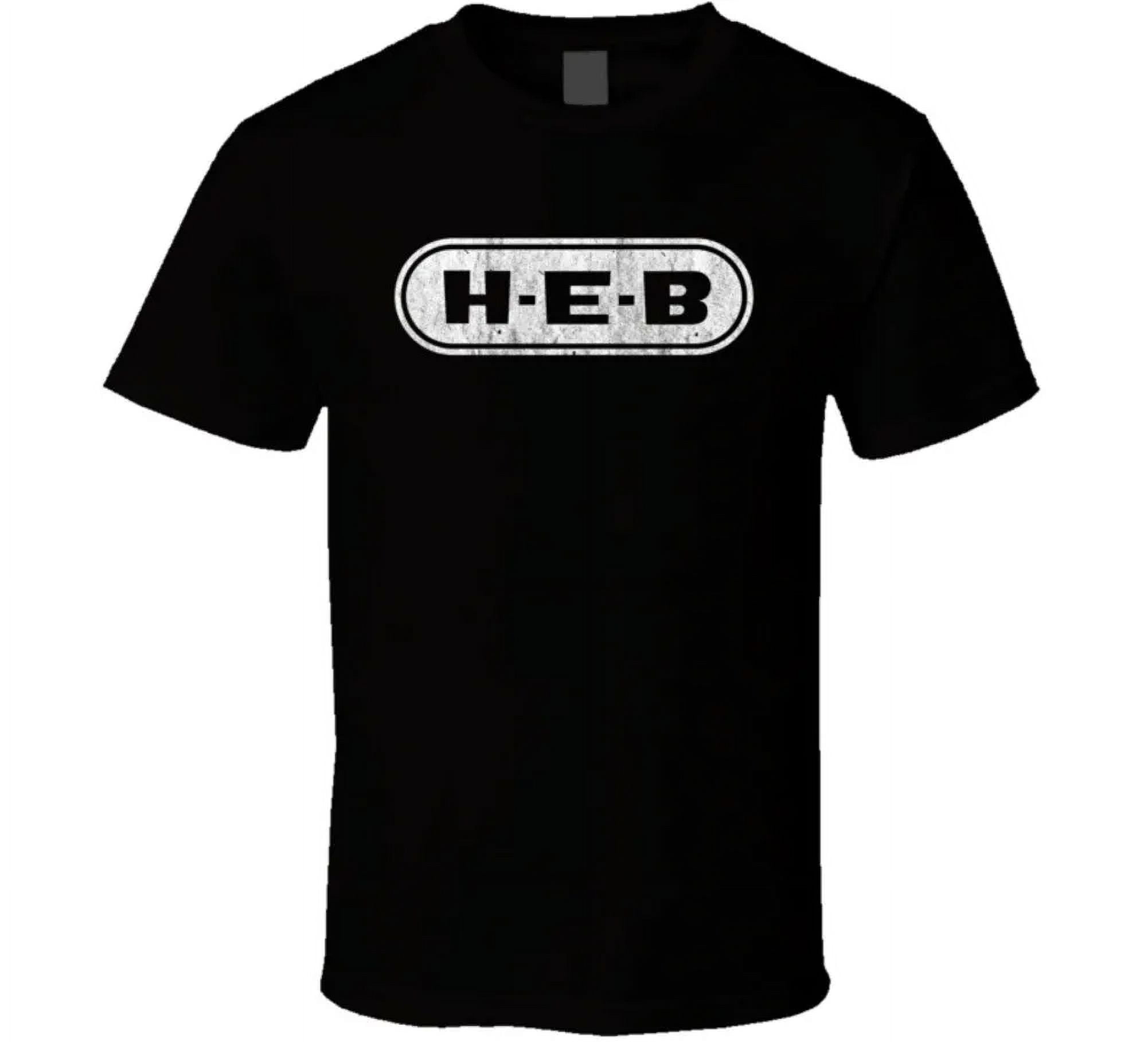 Heb Grocery Store Company Logo Vintage Grunge Look T Shirt - Walmart.com