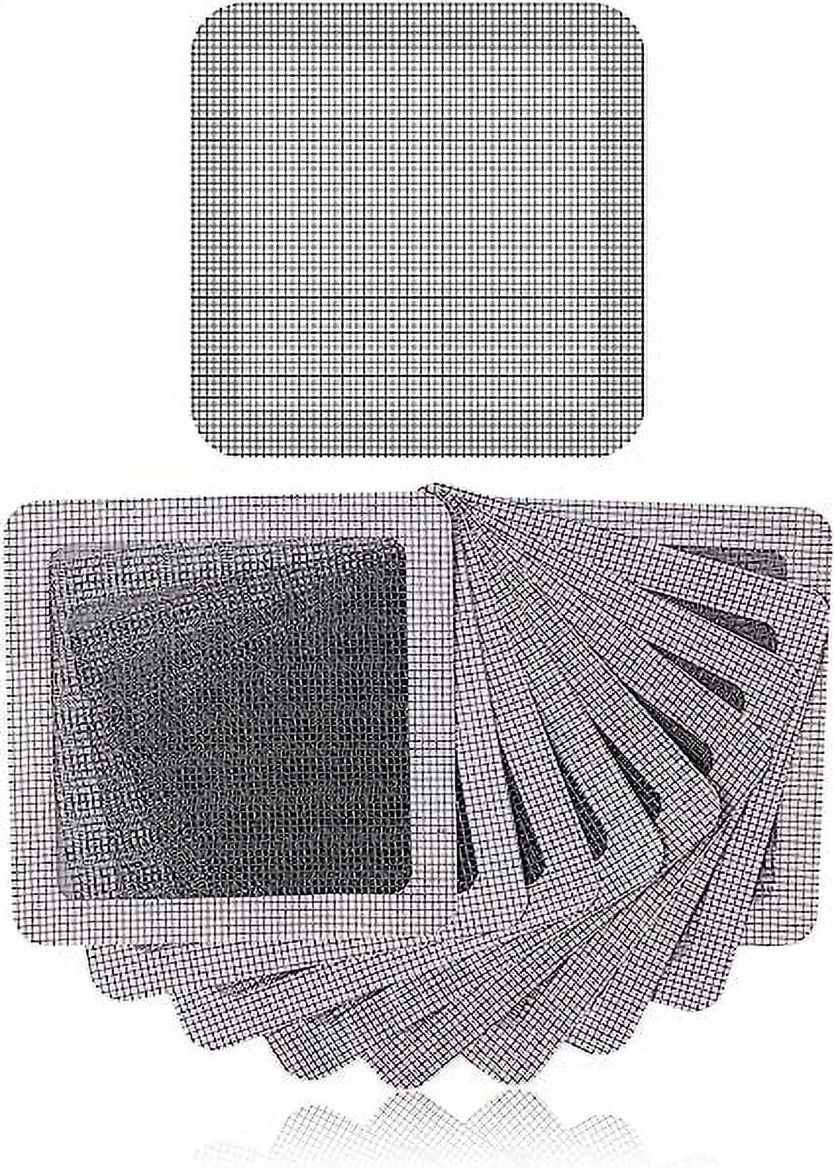 Hebalg 10pcs Mesh Repair Patch, Self Adhesive Window Screen Repair Kit ...
