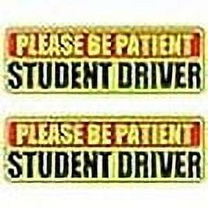 Hebalg 2pcs Student Driver Stickers, Colorful Please be Patient Student ...