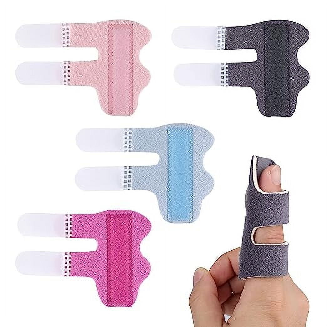 Hebalg 4pcs Finger Splints, Finger Straightening Brace for Arthritis ...