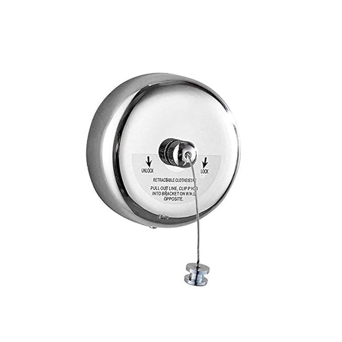 Hebezon Retractable Clothesline Stainless Steel Rope String Clothes ...