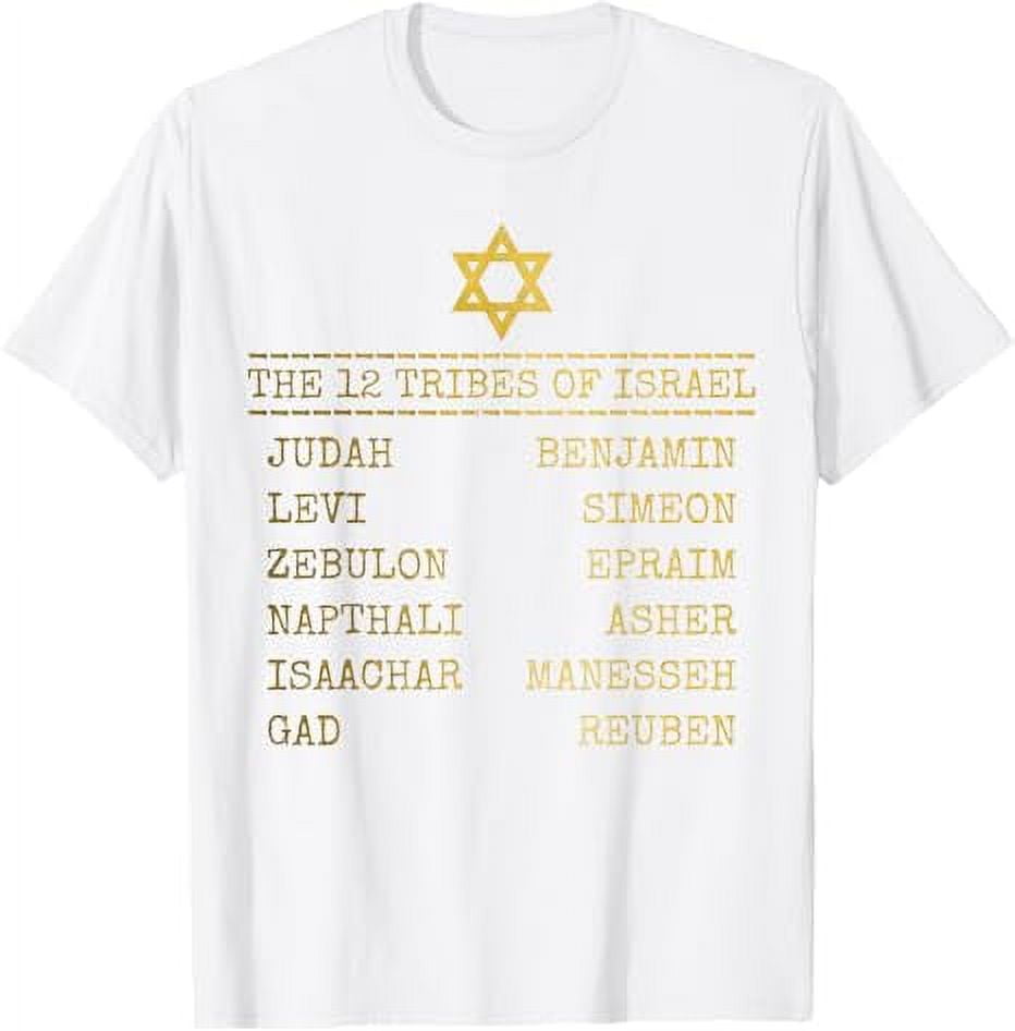 Hebrew Israelite 12 Tribes Of Israel Jew Jewish T-Shirt - Walmart.com