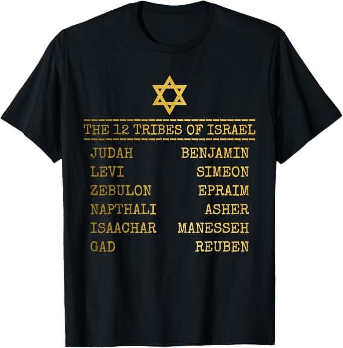 Hebrew Israelite 12 Tribes Of Israel Jew Jewish T-Shirt - Walmart.com