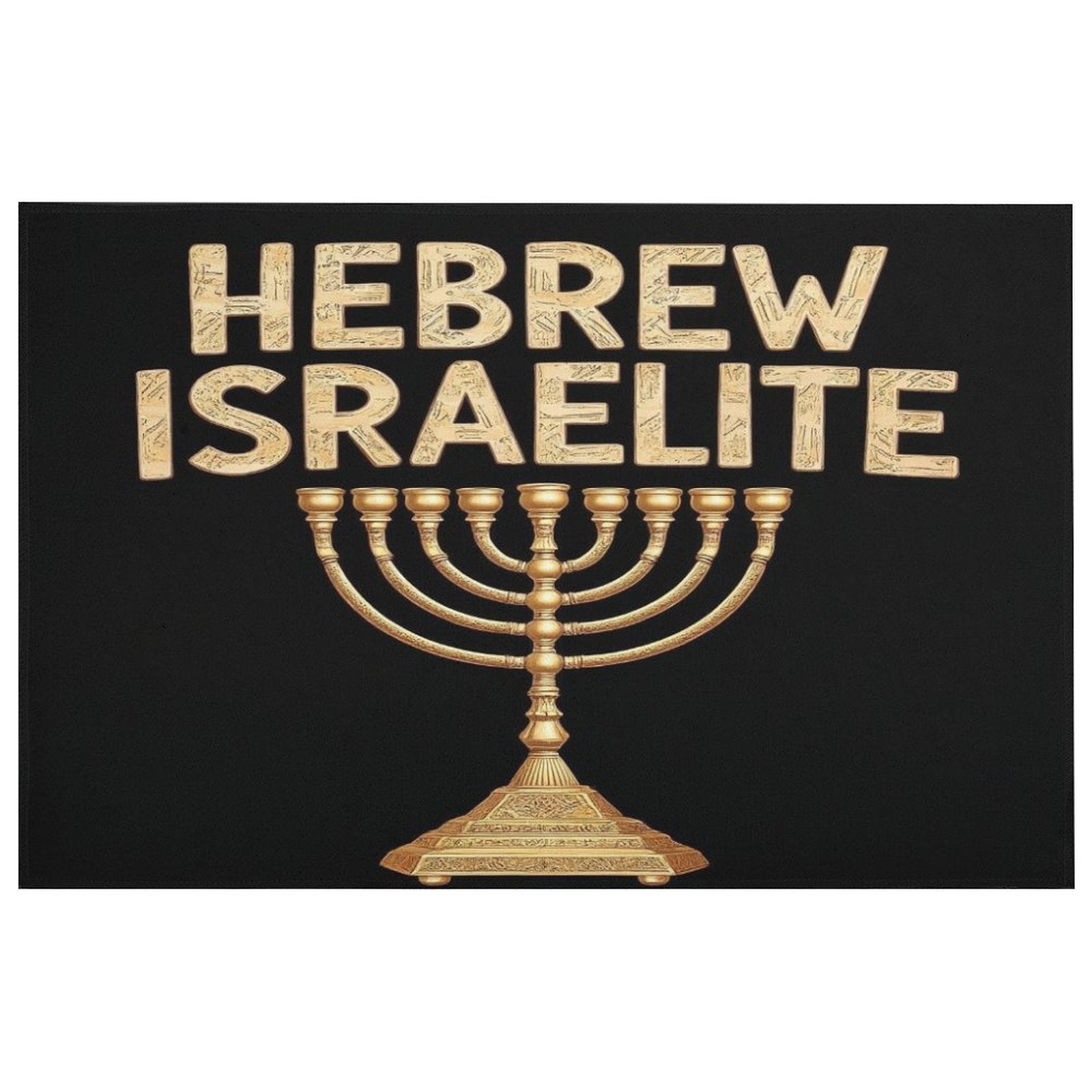 Hebrew Israelite Menorah Design Adult Home Decor Bedroom Living Room ...
