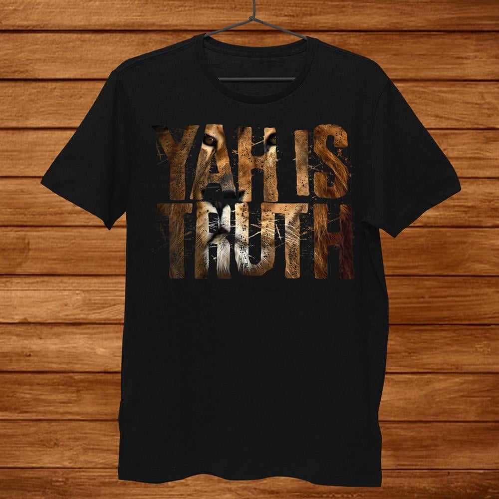 Hebrew Israelite Tribe Judah Lion Yah Is Truth Shirt Gift Black Size up ...