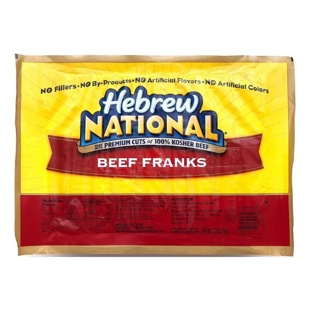 Hebrew National 4:1 Beef, 5 Pound - 4 per case. - Walmart.com