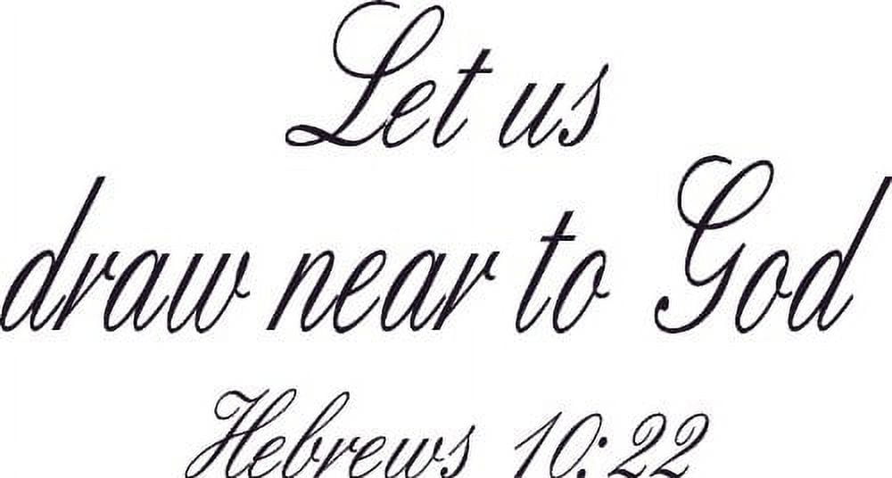 Hebrews 10:22, Bible Verse Vinyl Wall Decal by Scripture Wall Art, 11 ...