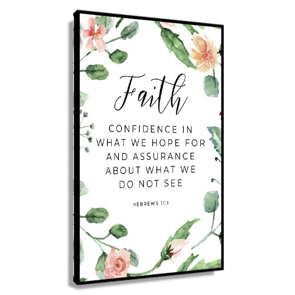 Hebrews 11 1 Modern Scripture Print, Christian Home Decor, Scripture ...