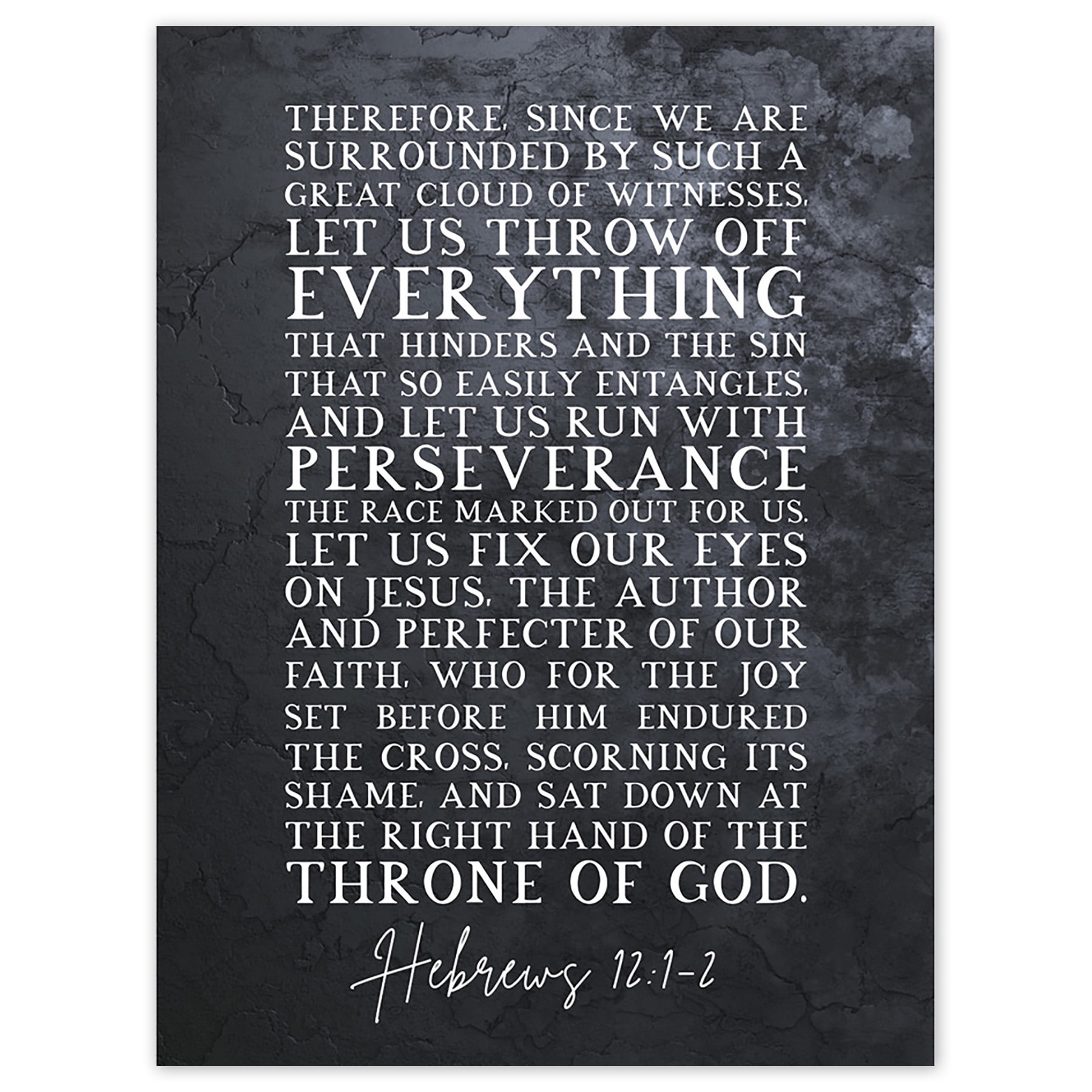Hebrews 12:1-2 Let Us Fix Our Eyes on Jesus Christian Bible Verse Quote ...