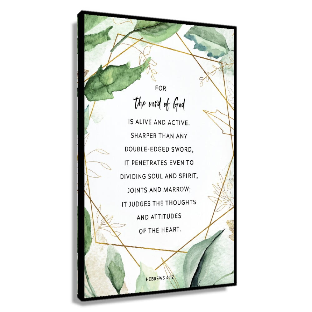 Hebrews 4 12 The Word of God Bible Verse Printable Wall Art, Scripture ...